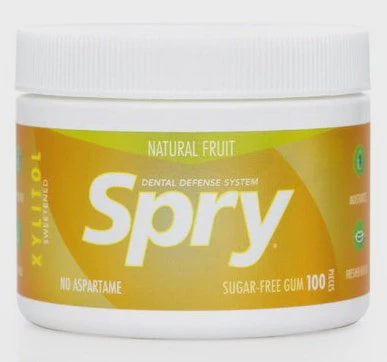 SPRY GUM NATURAL FRUIT 100 PIECE | Way of Life Health Store